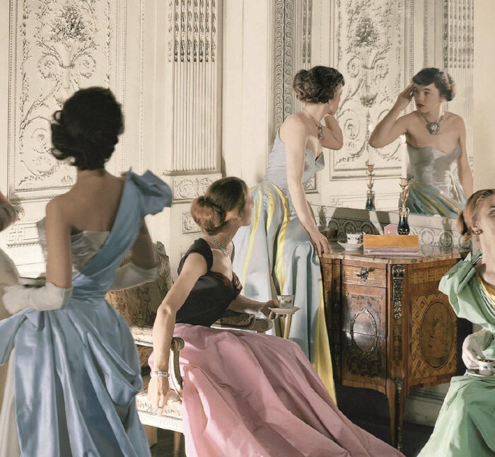 英国时尚摄影师Cecil Beaton1948年为《Vogue》拍摄的Charles James礼服大片 - 堆糖，美图壁纸兴趣社区