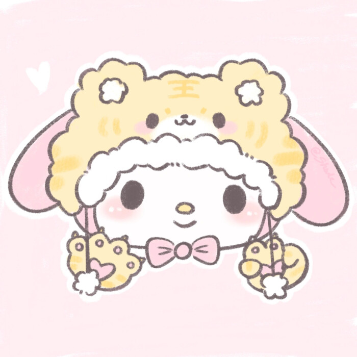 三丽鸥萌星虎年头像 画师：SHARK鲨鱼碎片 #hellokitty##玉桂狗头像##库洛米##美乐蒂# - 堆糖，美图壁纸兴趣社区