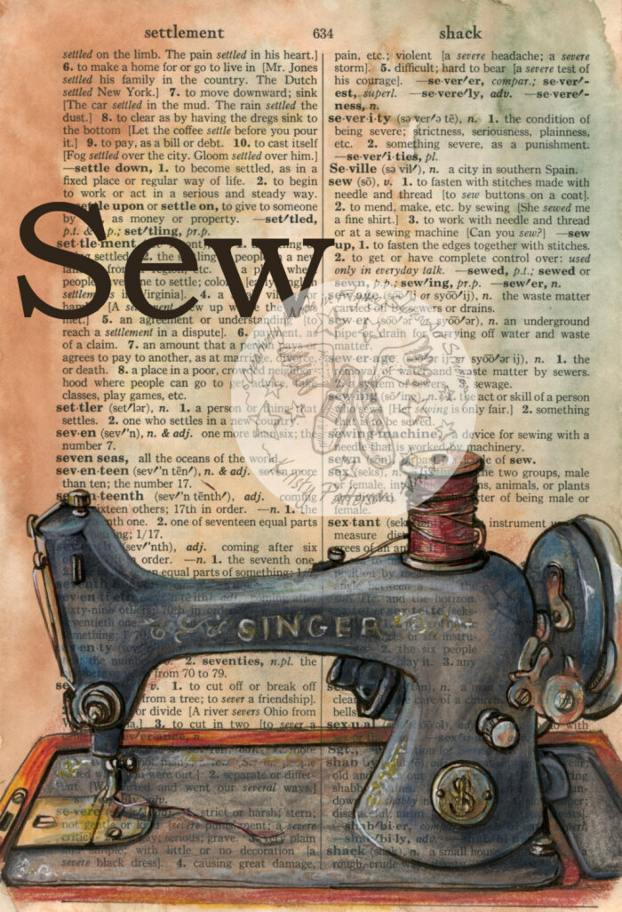 美国艺术家Kristy Patterson画集——跃动在字典上的复古风 共收录72张图片 （画家主页：http ...